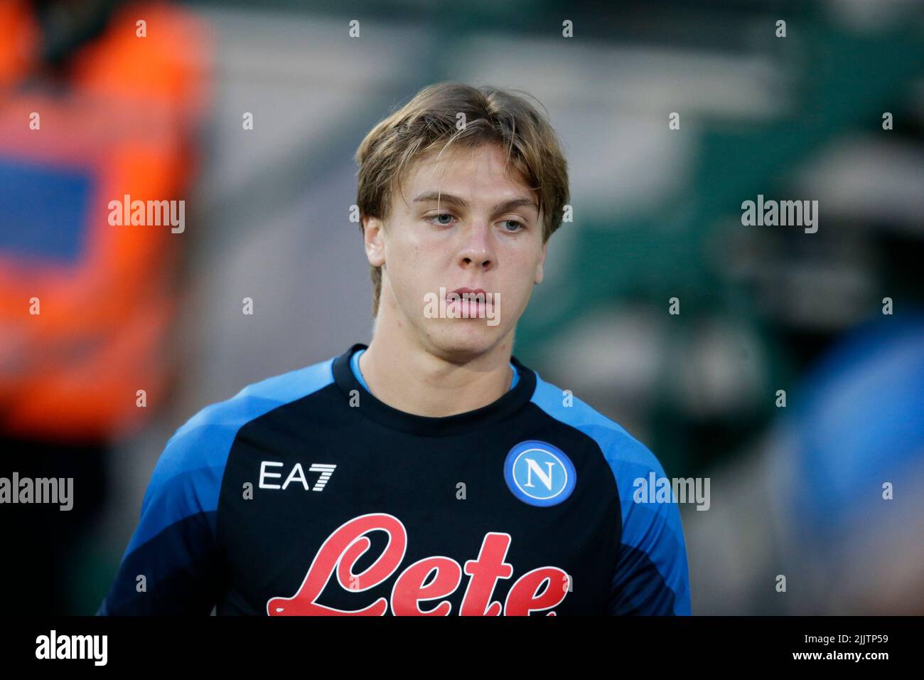 SSC Napoli's Italian forward Alessio Zerbin looks during friendly match ...