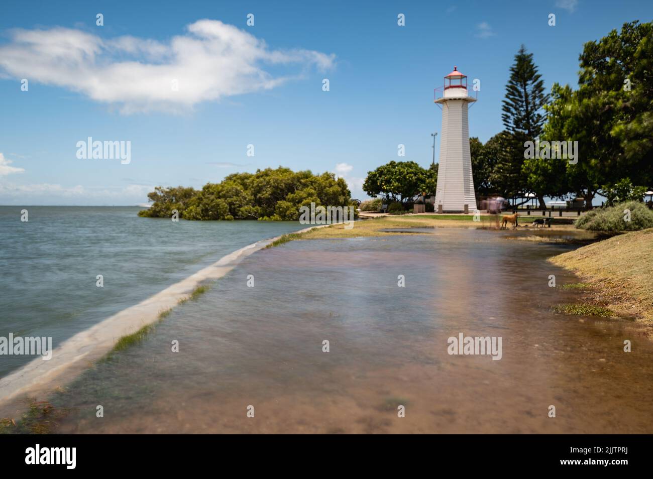 The Cleveland Point Light during the extra high tides - climate change ...