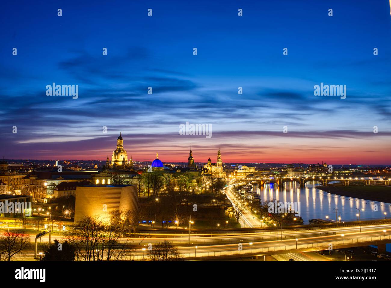 A mesmerizing view of the historic Old Town seen from Marian Bridge ...