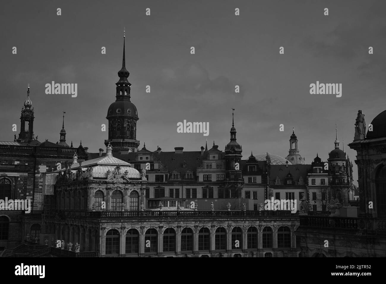 Beautiful view old city in Black and White Stock Photos & Images - Alamy