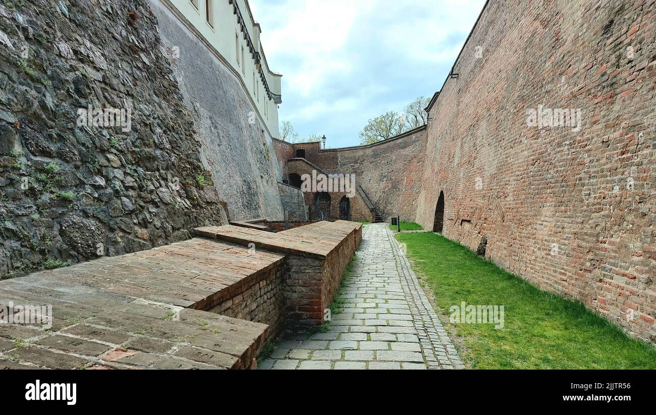 The fortifications in Spielberg Fortress, the main building in Brno ...