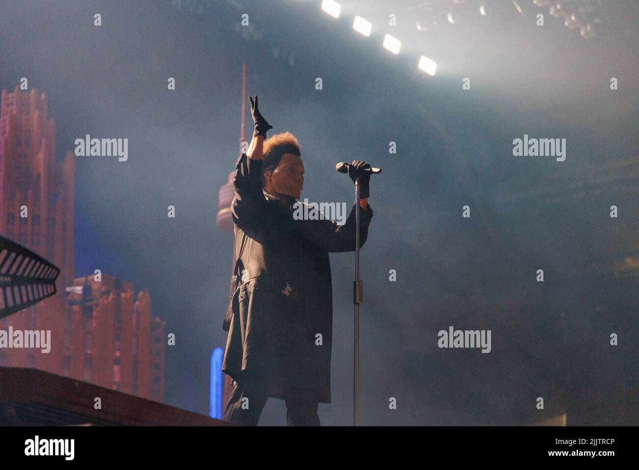 Detroit, USA, 27/07/2022, The Weeknd performs at Ford Field on July 27 ...
