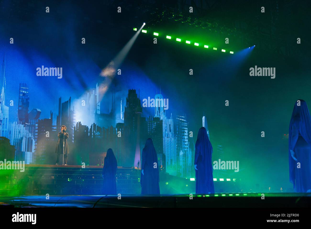Detroit, USA, 27/07/2022, The Weeknd performs at Ford Field on July 27 ...