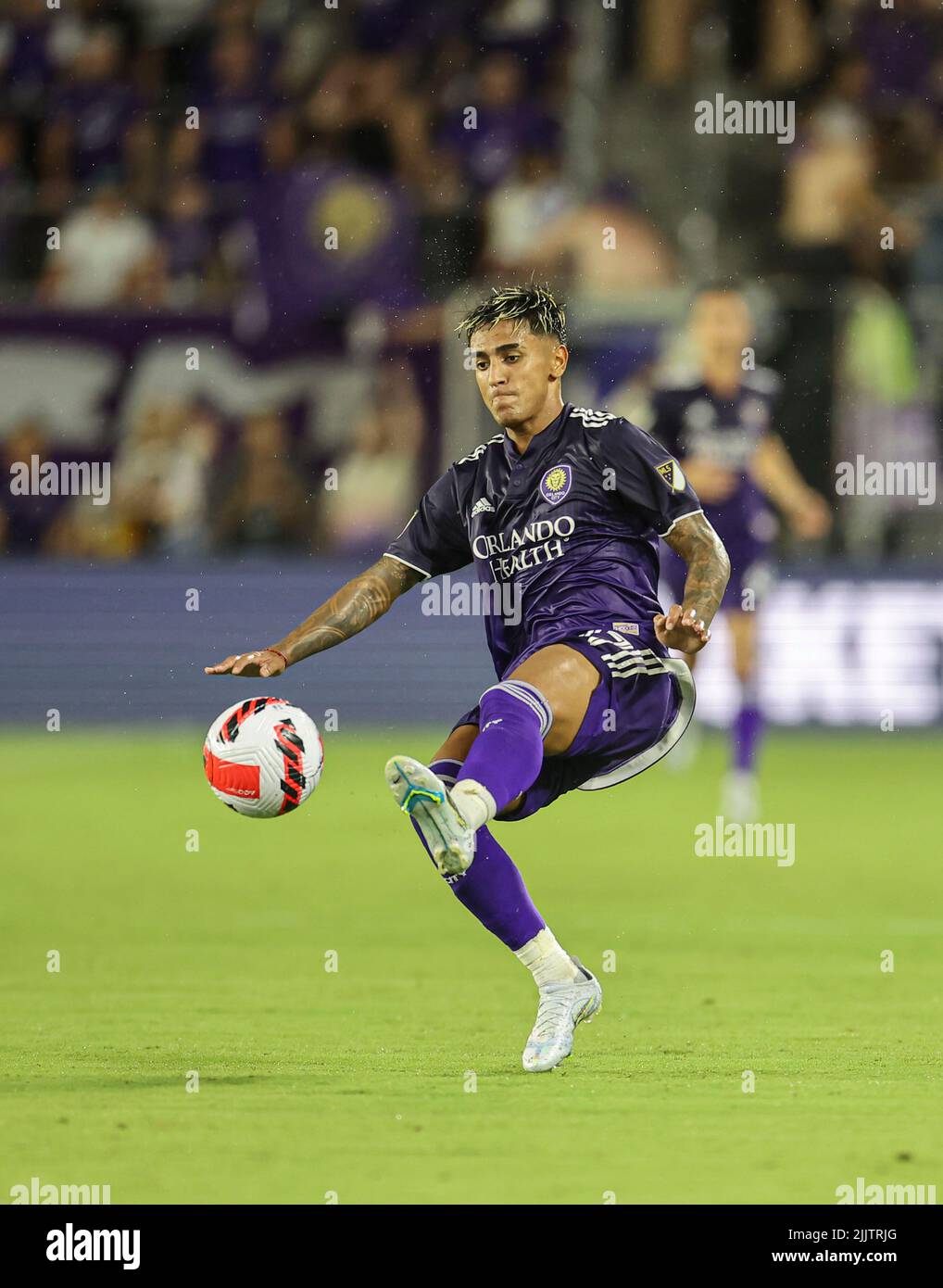 Orlando, FL: Orlando City forward Facundo Torres (17) receives a pass ...