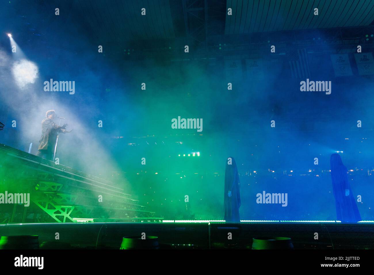 Detroit, USA, 27/07/2022, The Weeknd performs at Ford Field on July 27 ...