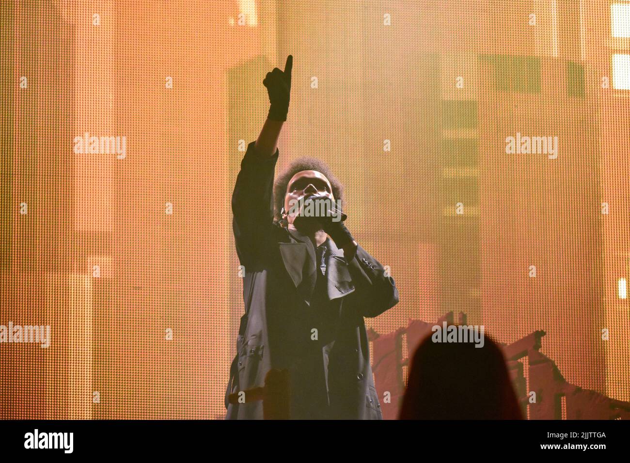 Detroit, USA, 27/07/2022, The Weeknd performs at Ford Field on July 27 ...