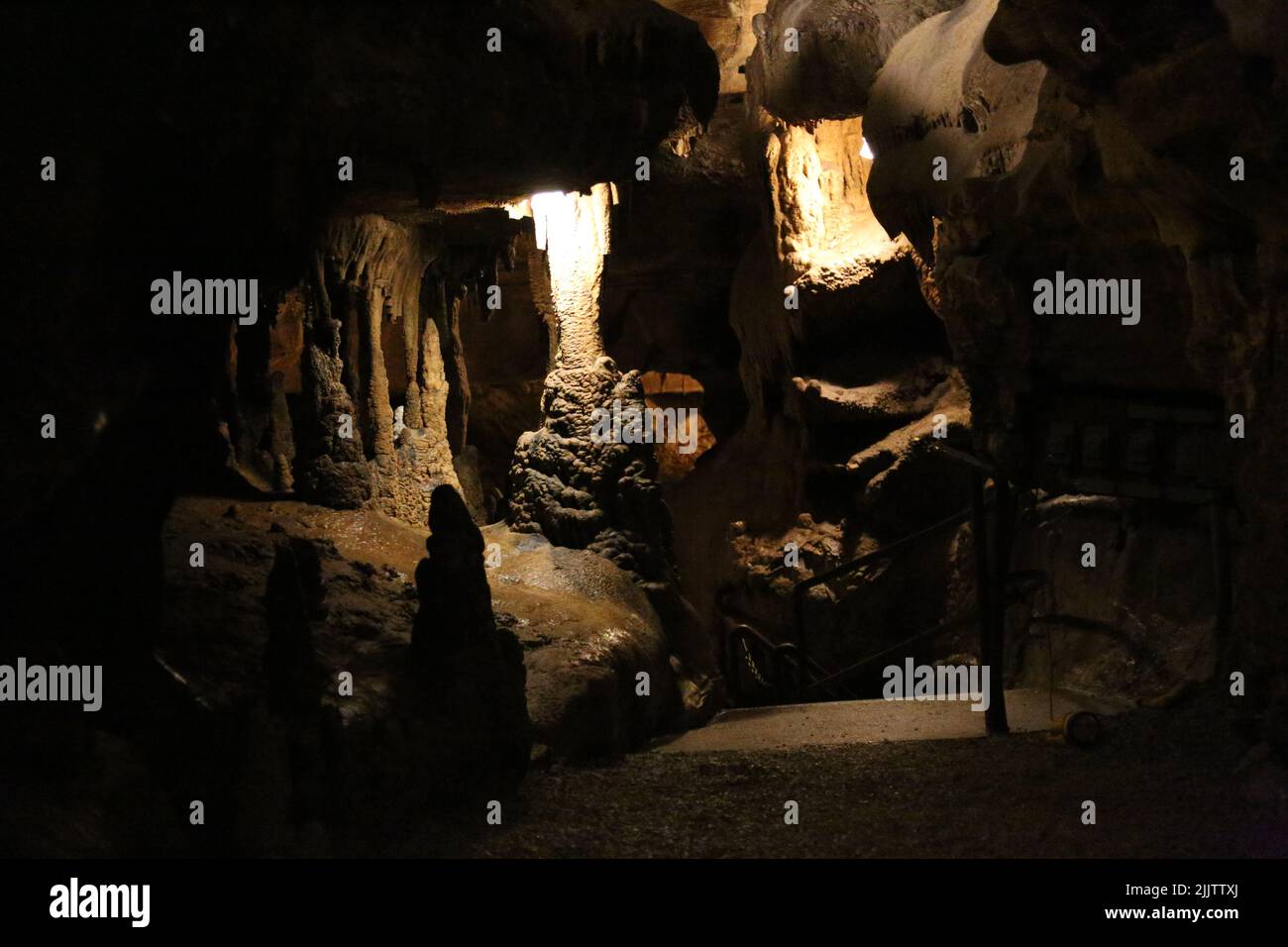 A view inside a cave with abstract formations Stock Photo - Alamy