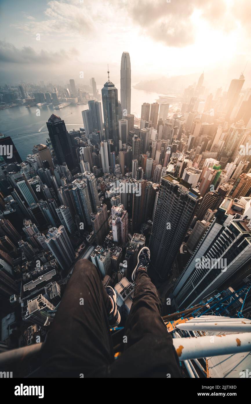 Man overlooking city hi-res stock photography and images - Alamy