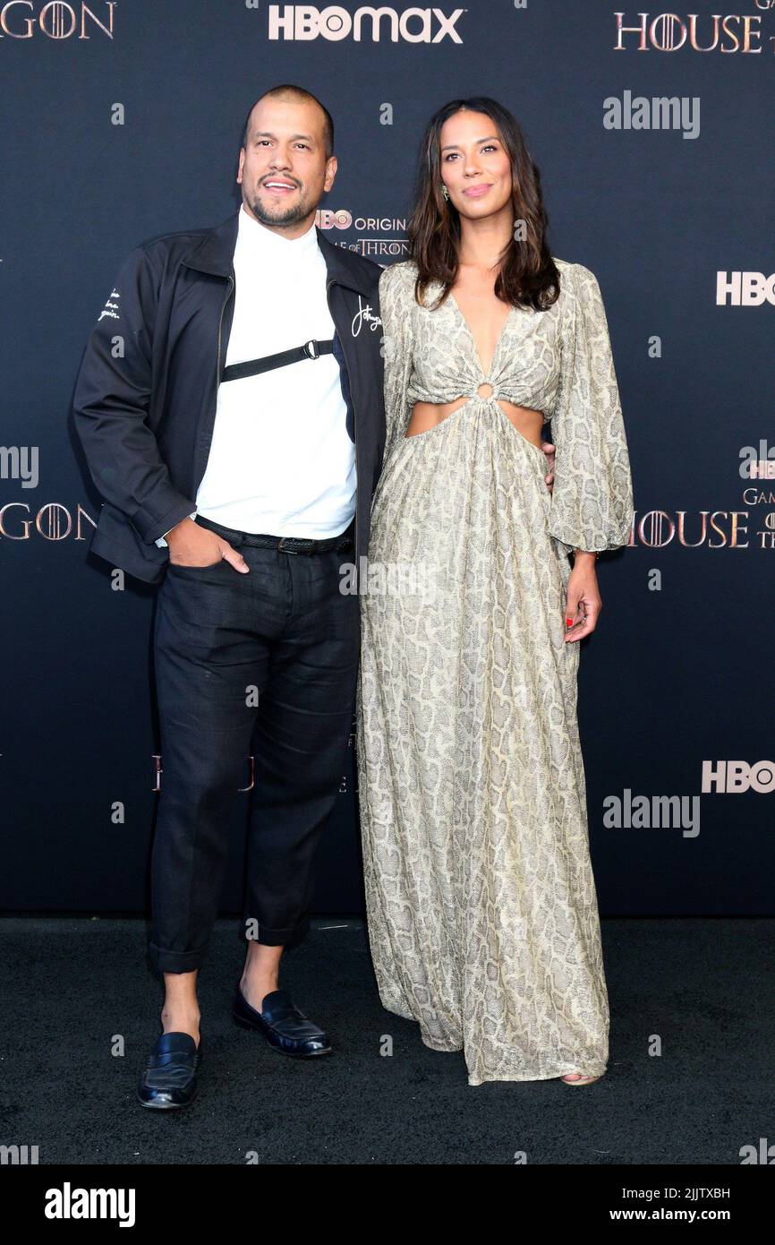 Los Angeles, CA. 27th July, 2022. Abner Ramirez, Amanda Sudano Ramirez ...