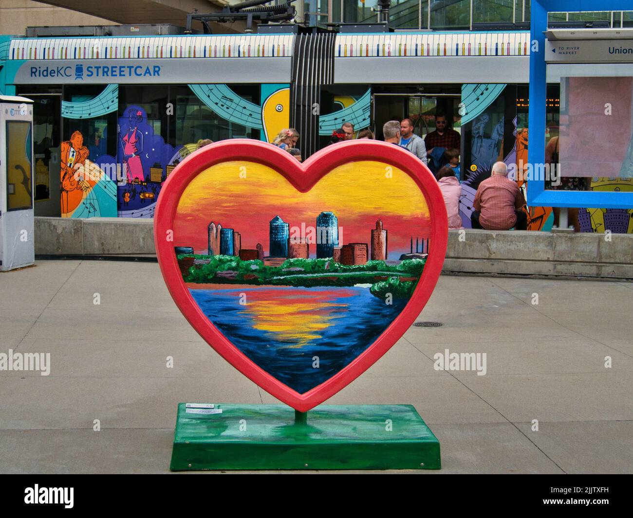 The Kansas City Parade of Hearts in Kansas City, the USA Stock Photo ...