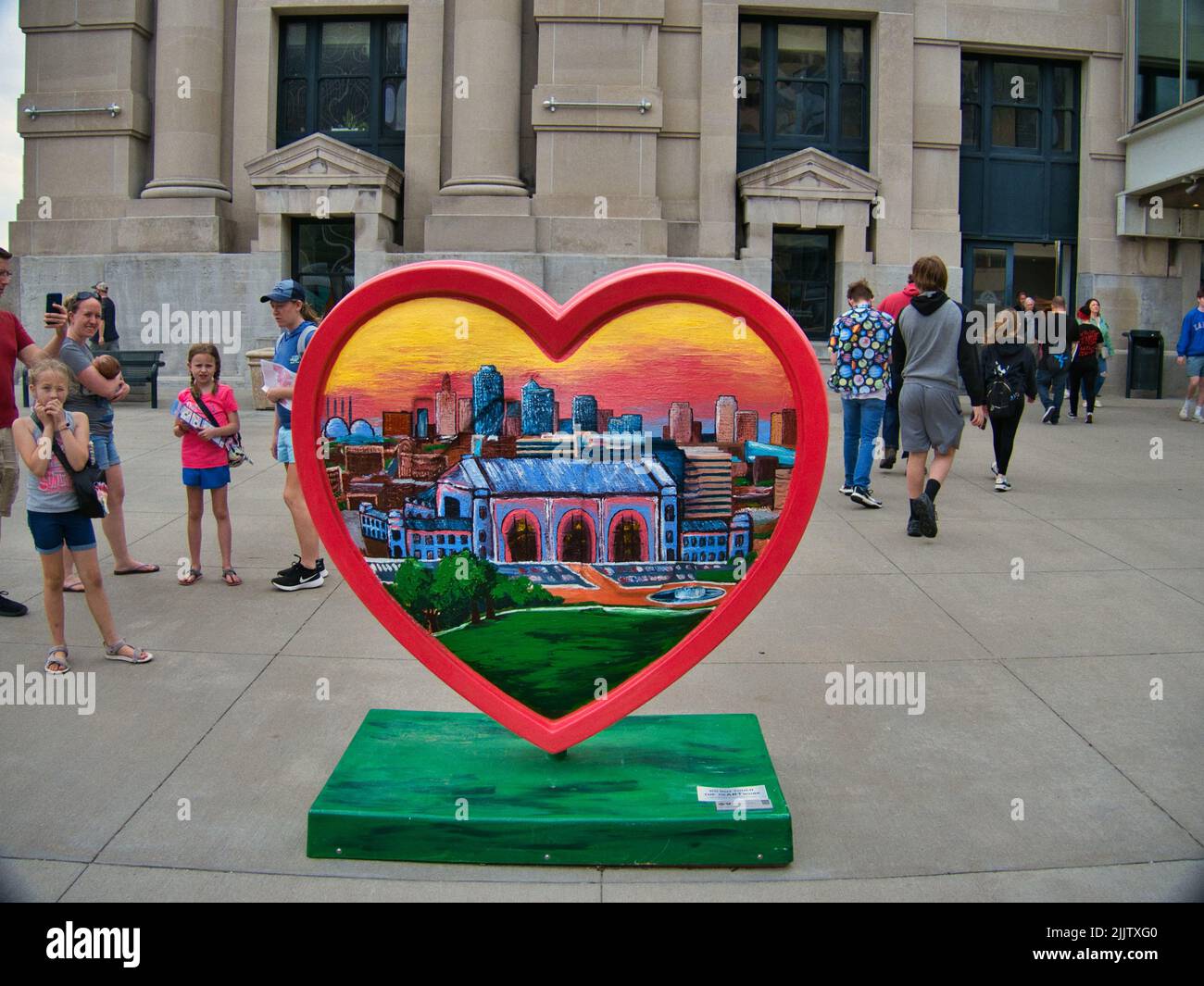 The Kansas City Parade of Hearts in Kansas City, the USA Stock Photo ...