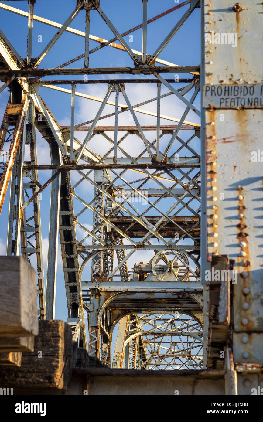 A beautiful Puente Giratorio bridge over San Juan River in Matanzas ...