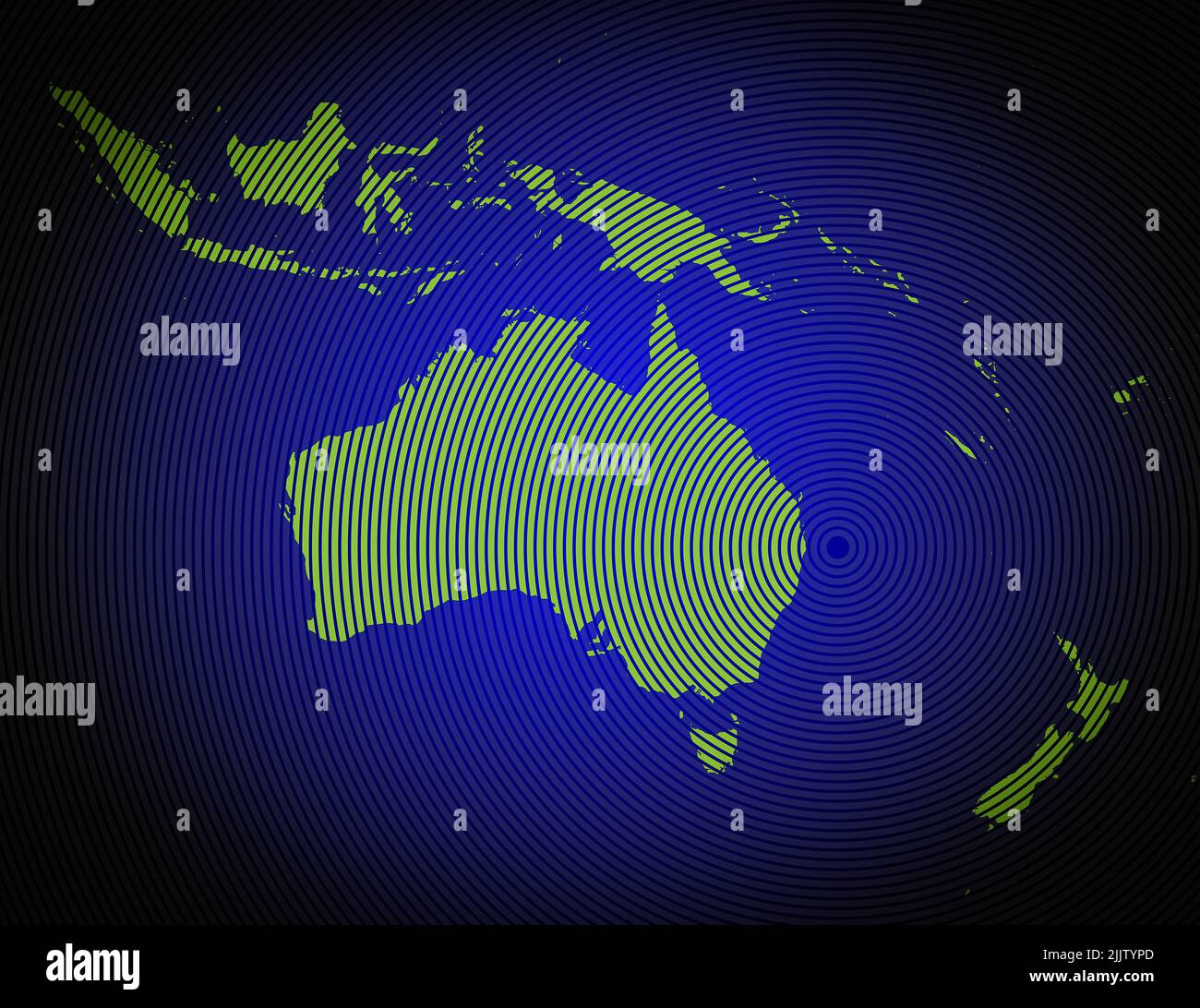 a very detailed map of australia and oceania in a modern and clean ...
