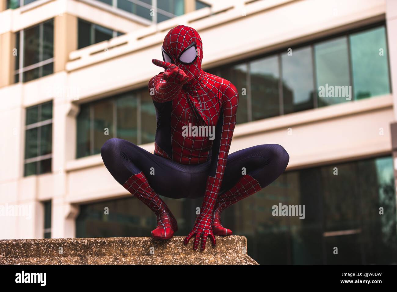 The Spider-Man in Downtown Fort Worth, Texas Stock Photo - Alamy