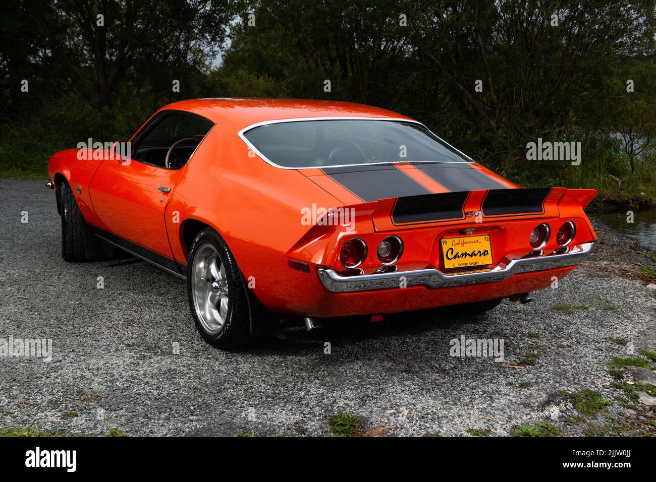 A closeup shot of an amazing example of a 1972 Camaro ss classic ...