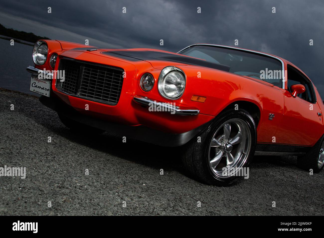 A closeup shot of an amazing example of a 1972 Camaro ss classic ...