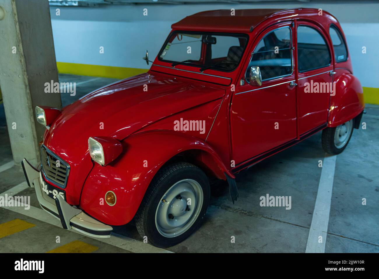 The Car of the Manufacturer Citroen model 2CV (Deux chevaux - two horses, in French) produced ...