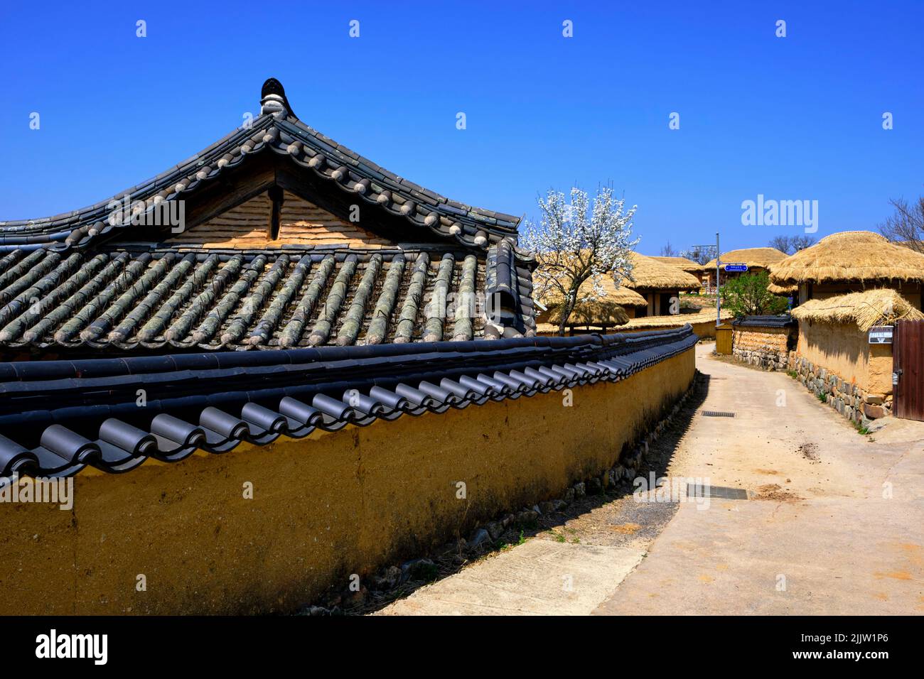 South Korea, North Gyeongsang Province, Andong, the historic village of ...