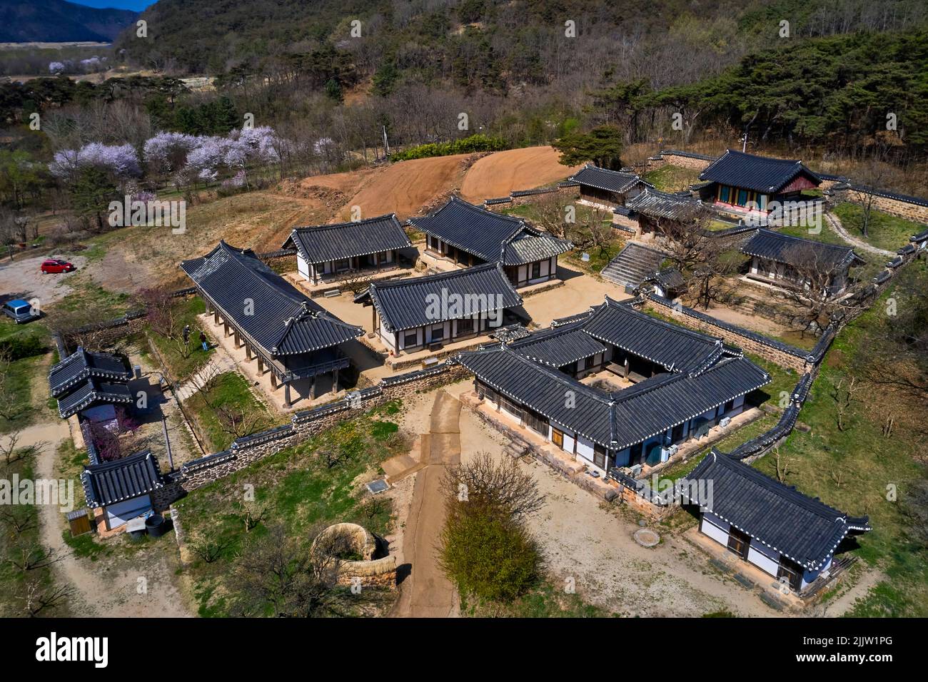 South Korea, North Gyeongsang Province, Andong, the Confucian Academy ...
