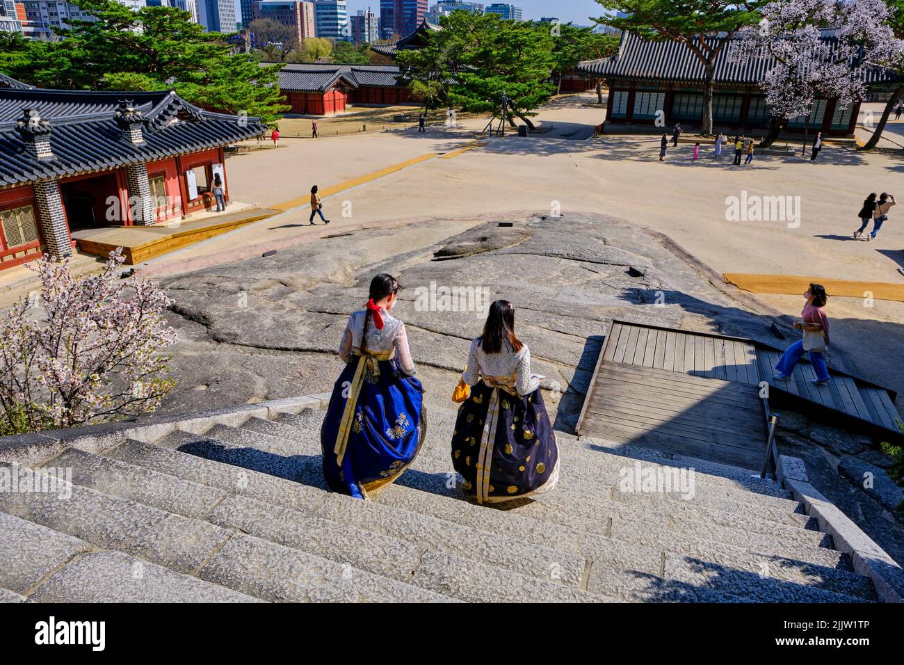 South Korea, Seoul, Jongno-gu district, Changdeokgung Palace or Palace ...