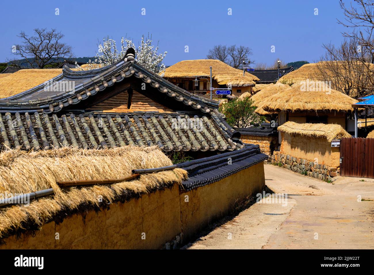 South Korea, North Gyeongsang Province, Andong, the historic village of ...