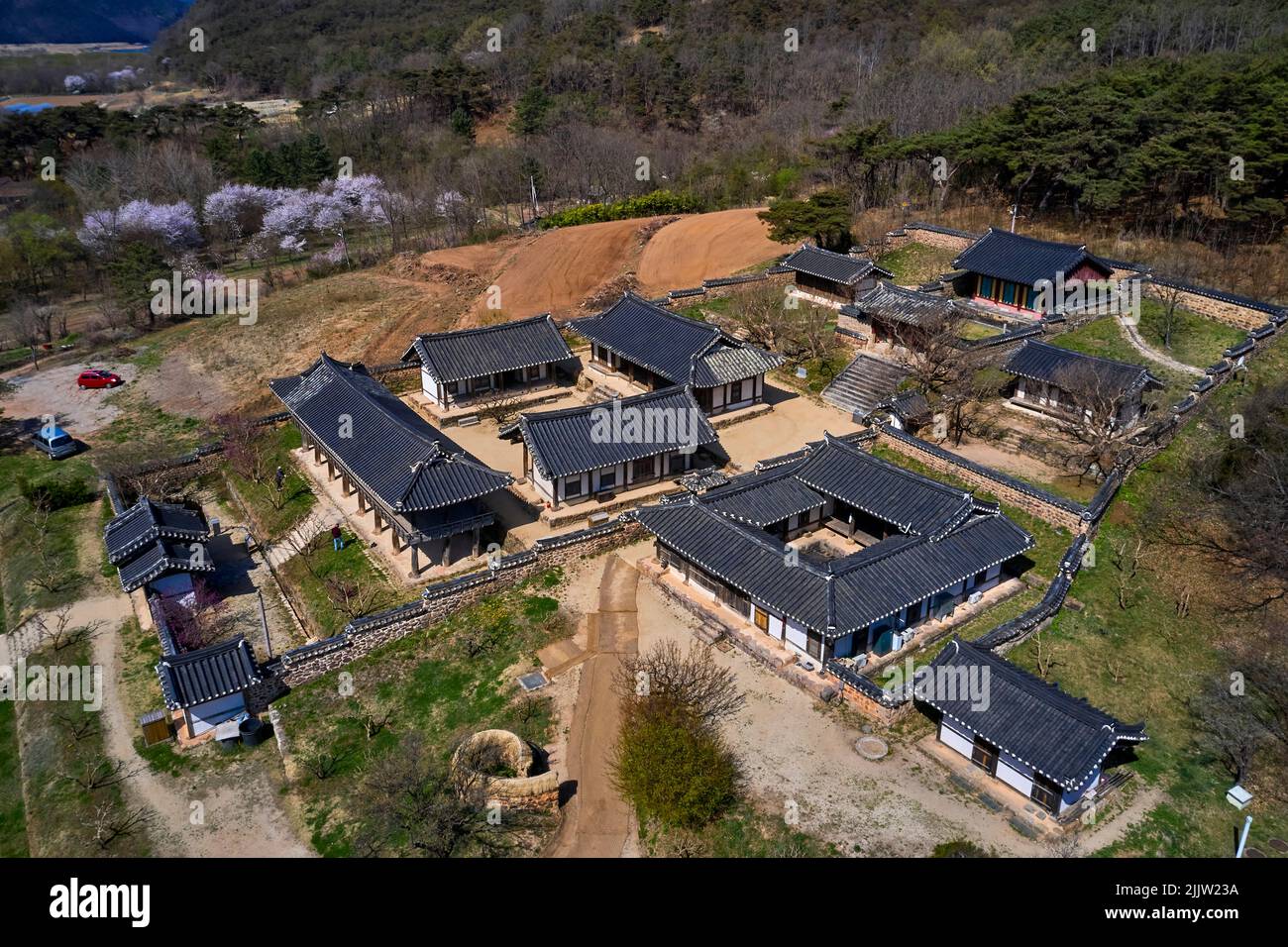 South Korea, North Gyeongsang Province, Andong, the Confucian Academy ...