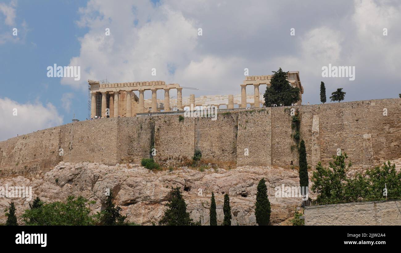 A beautiful shot of the ruins of Acropolis in the daytime Stock Photo ...