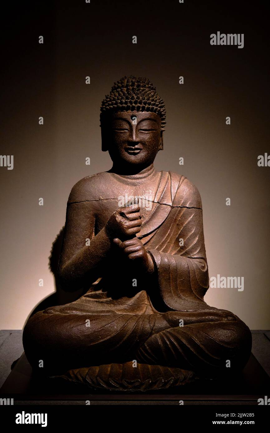 South Korea, Seoul, Yongsan-gu, National Museum, Vairocana Buddha ...