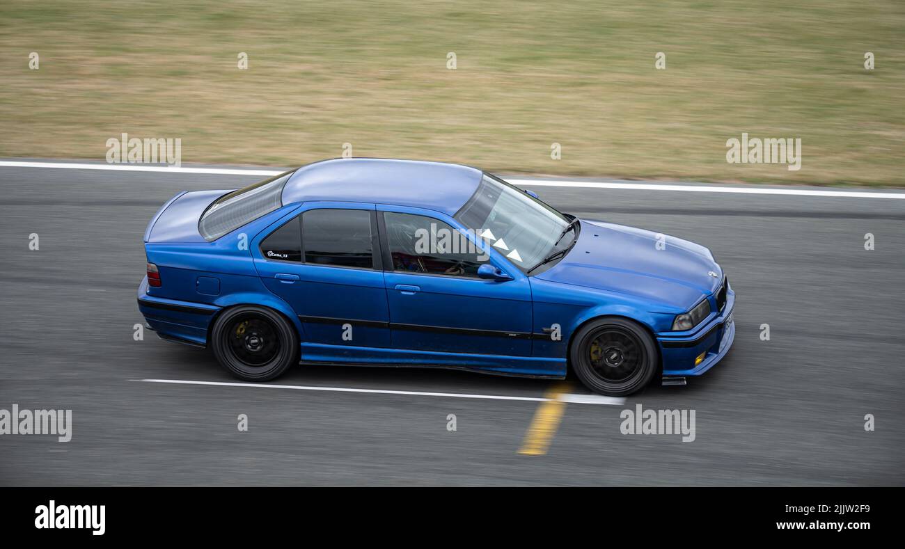 Navarra, Spain, March 6, 2022: Bmw E36 drift at the Navarra circuit ...