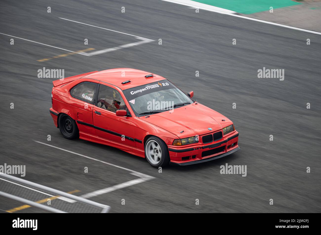 E36 drift at the Navarra circuit Stock Photo - Alamy