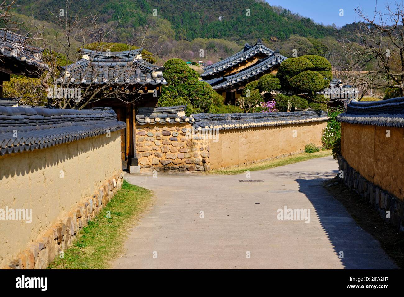 South Korea, North Gyeongsang Province, Andong, the historic village of ...