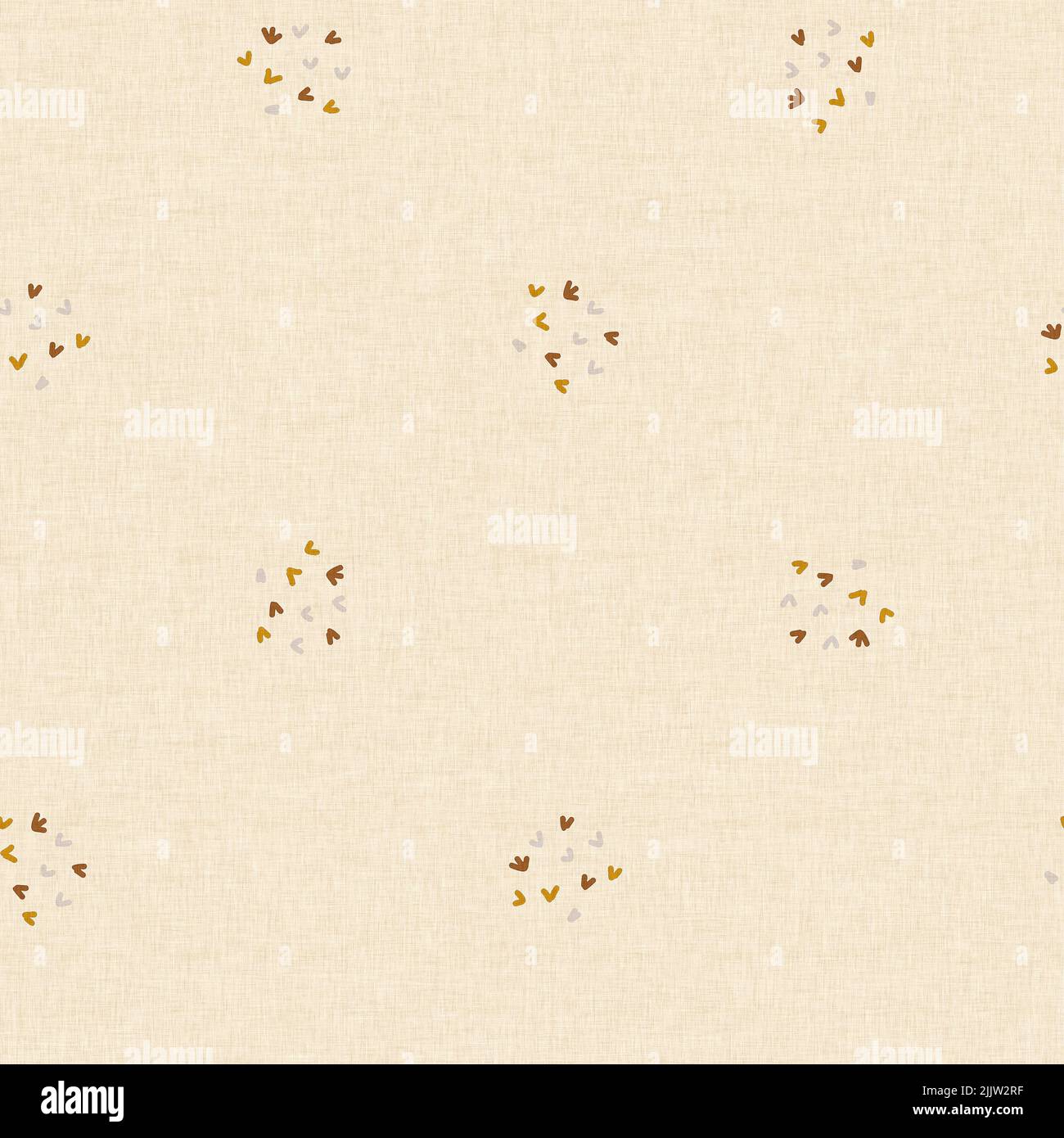 Gender neutral love heart seamless raster background. Simple whimsical ...