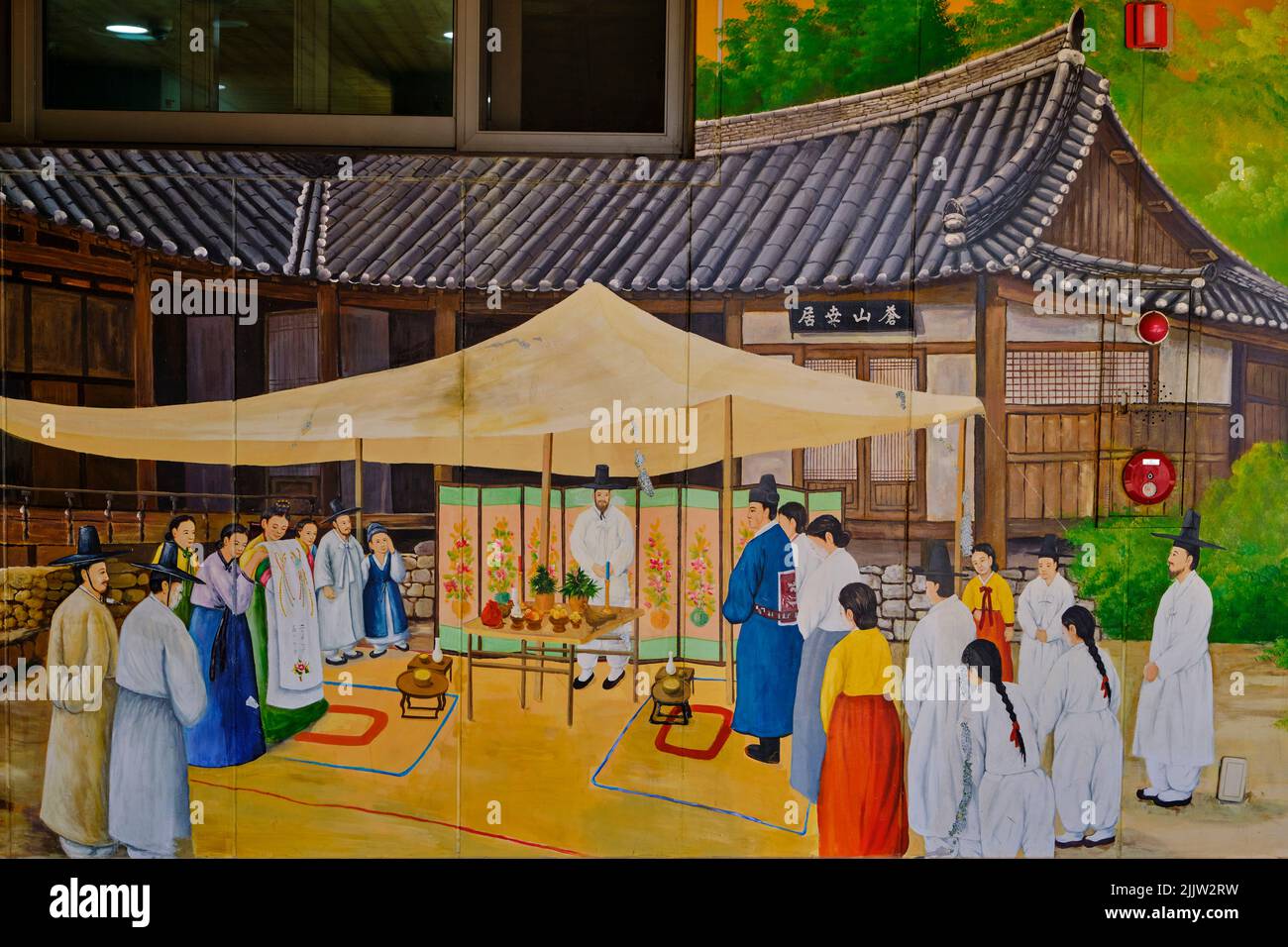 South Korea, North Gyeongsang Province, Pohang, Yangdong traditional ...