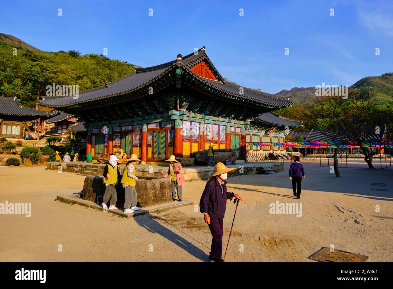 South Korea, South Jeolla province, Suncheon, Songgwangsa Buddhist ...