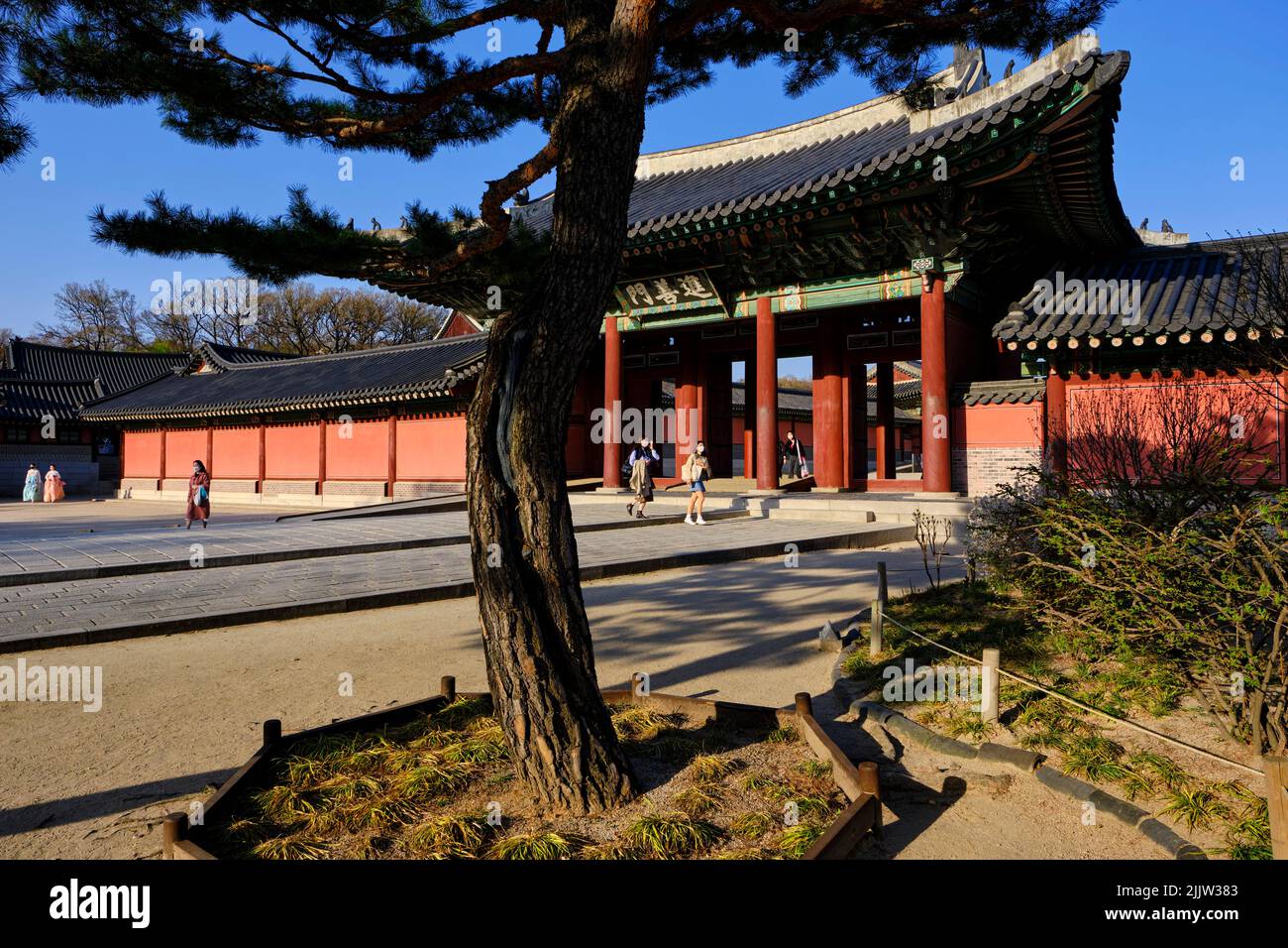 South Korea, Seoul, Jongno-gu district, Changdeokgung Palace or Palace ...
