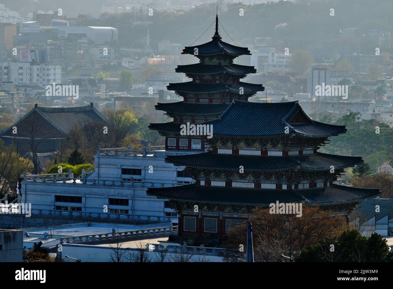 South Korea, Seoul, Jongno-gu district, Gyeongbokgung Palace or ...