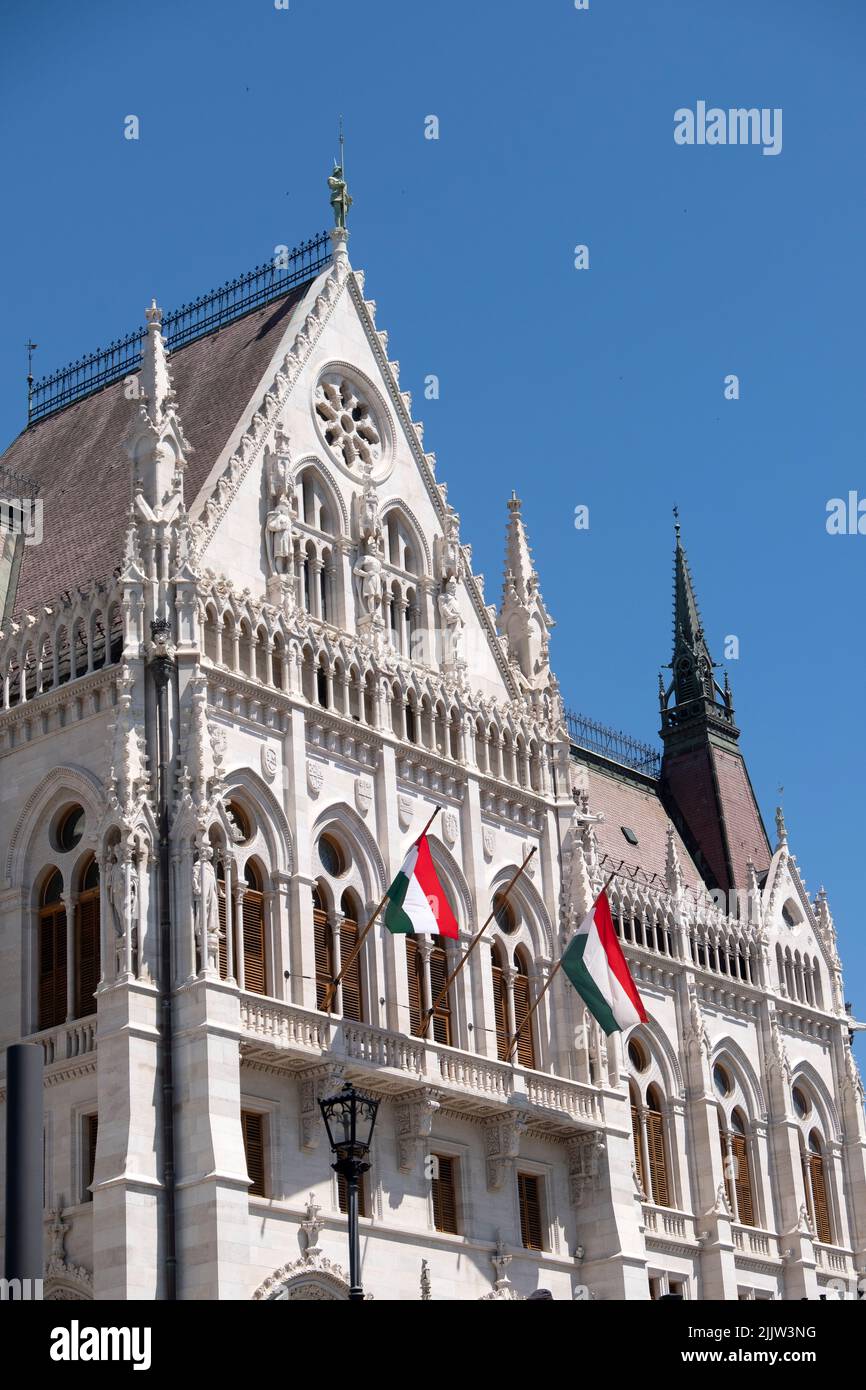 The most famous landmark in Budapest from outside,Hungarian parlament ...