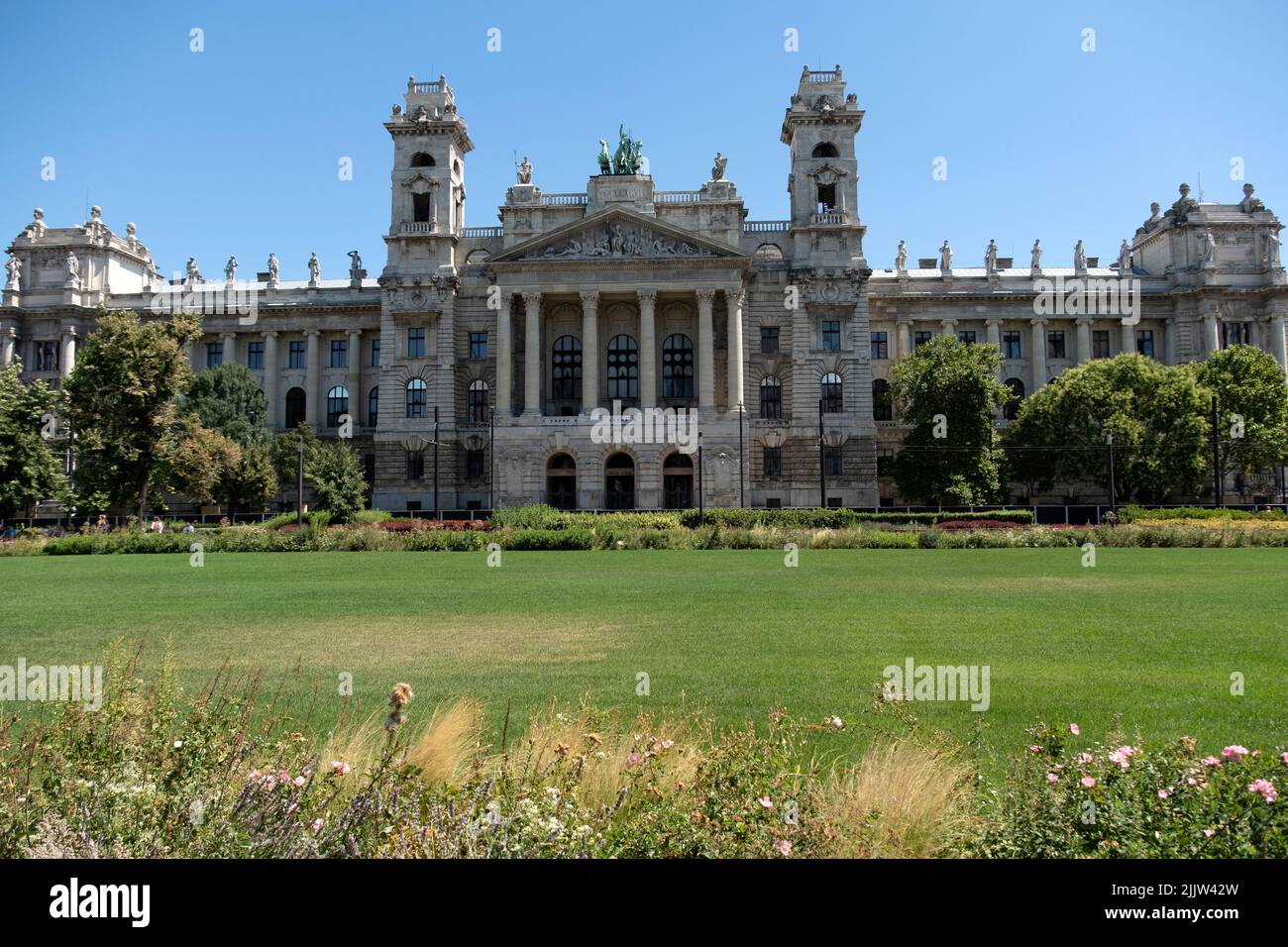 THE building of the ethnographic museum of Budapest facing the ...