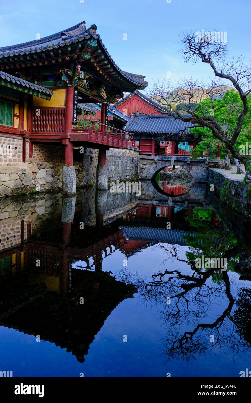 South Korea, South Jeolla province, Suncheon, Songgwangsa Buddhist ...