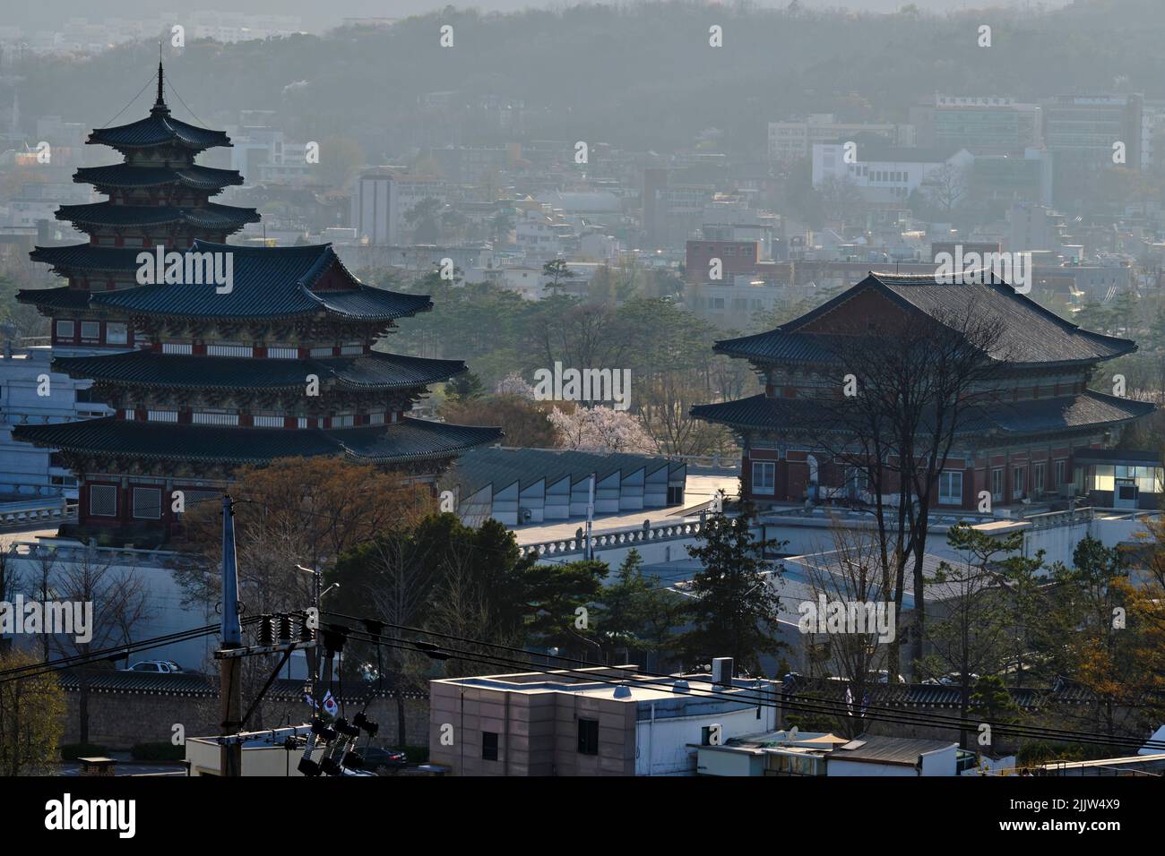 South Korea, Seoul, Jongno-gu district, Gyeongbokgung Palace or ...