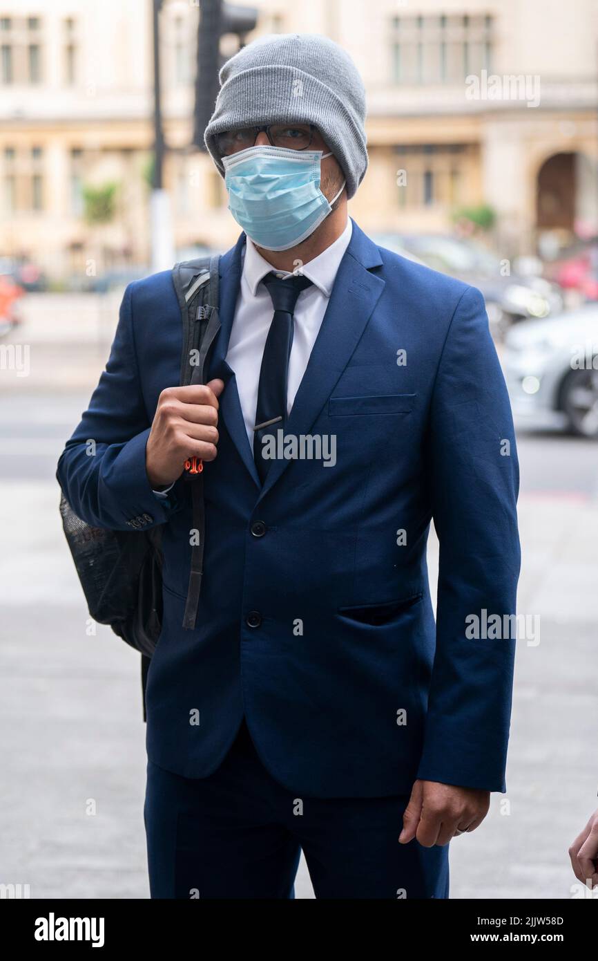Serving Metropolitan police officer Jonathon Cobban arriving at ...