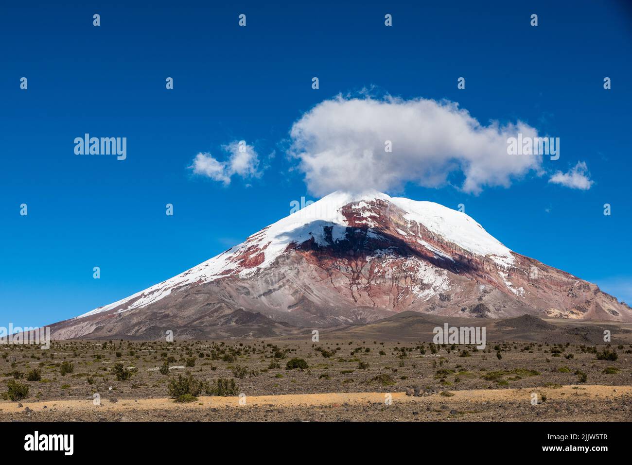 Mount Chimborazo in Ecuador, the highest mountain in the country Stock ...