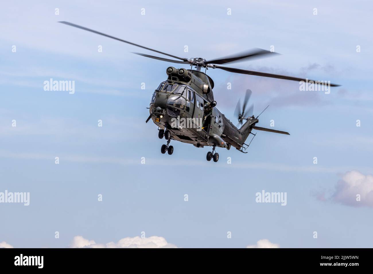 Royal Air Force Puma HC2 Mk2, arriving at RAF Fairford on the 14th July ...