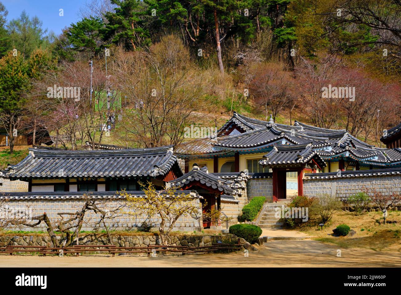 South Korea, North Gyeongsang Province, Andong, the Confucian Academy ...