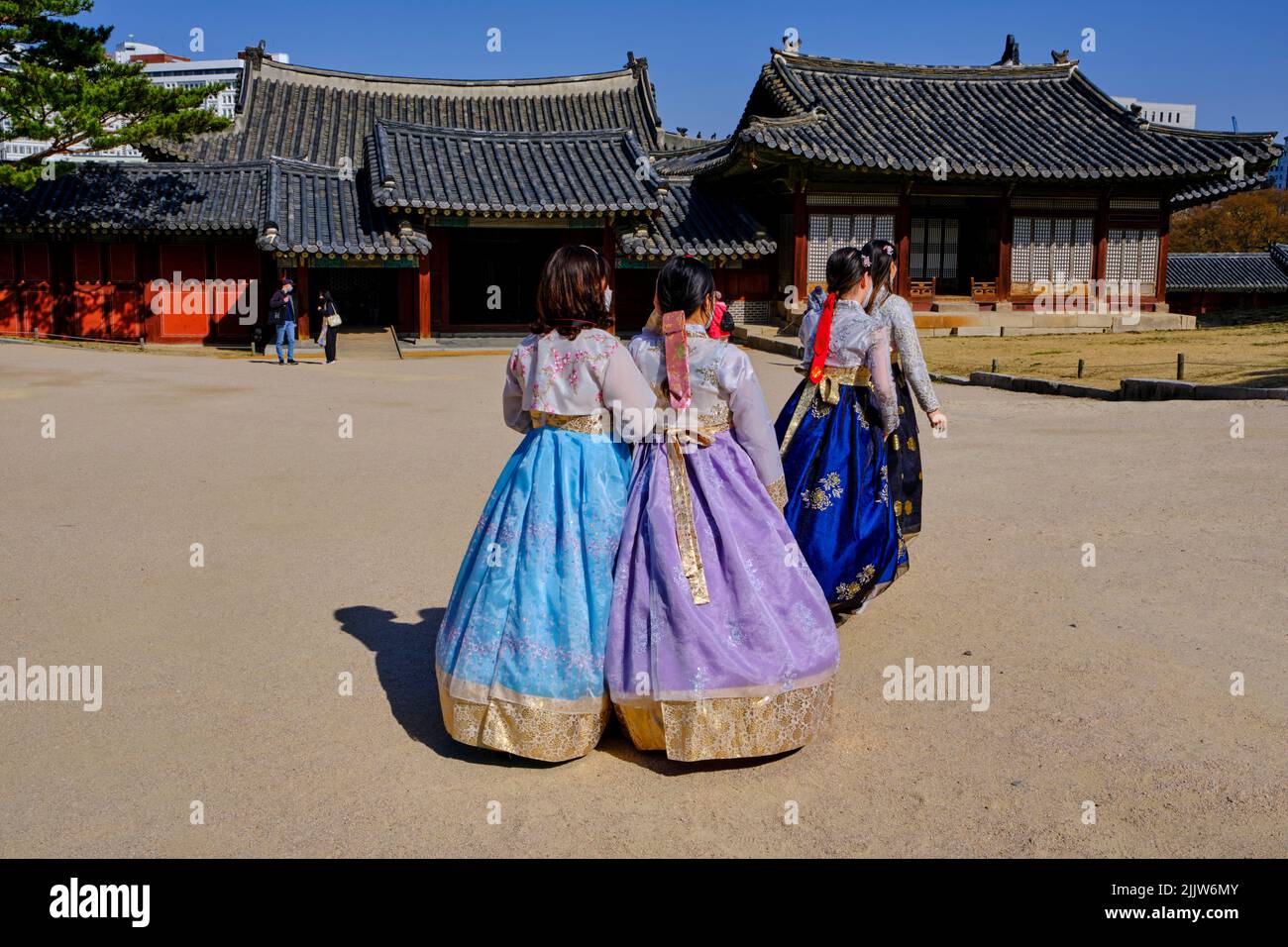 South Korea, Seoul, Jongno-gu district, Changdeokgung Palace or Palace ...