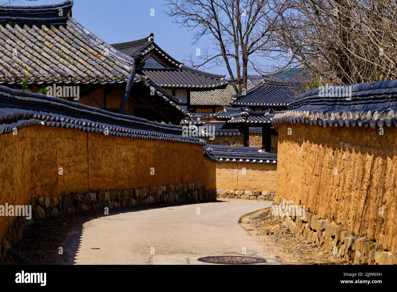 South Korea, North Gyeongsang Province, Andong, the historic village of ...