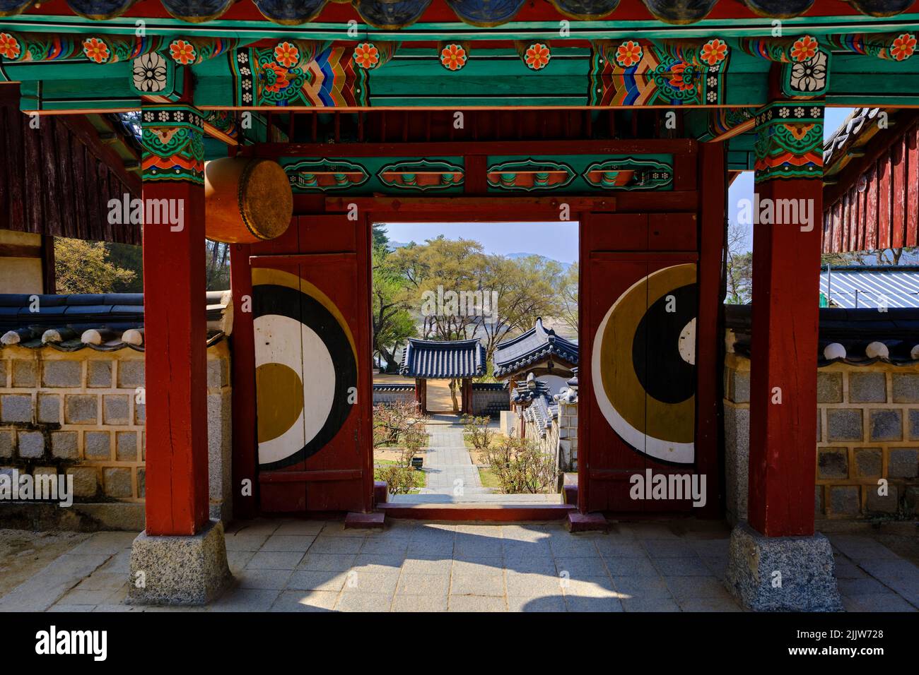 South Korea, North Gyeongsang Province, Andong, the Confucian Academy ...