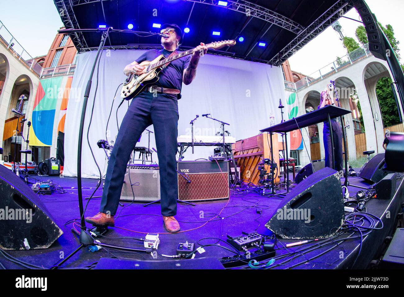 Milan Italy. 27 July 2022. The leader of Canadian band TIMBER TIMBRE ...