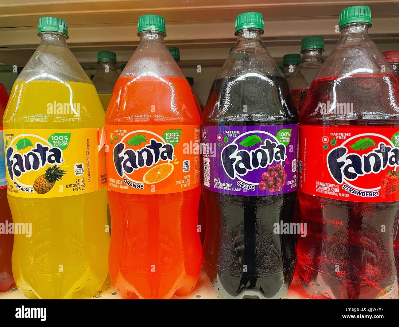 Grovetown, Ga USA - 03 15 22: Retail store Fanta soda drink variety on ...