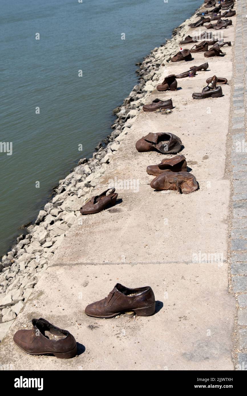 Shoes on the Danube Bank,Budapest Stock Photo - Alamy